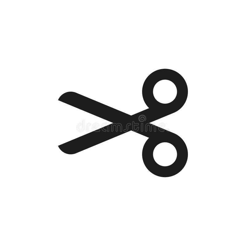 White Scissors Black Background. Vector Illustration Stock Vector ...