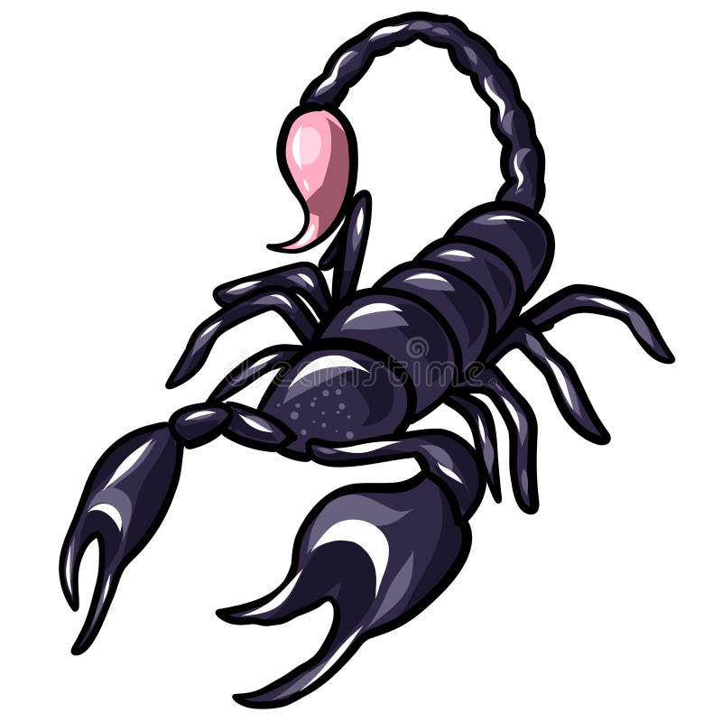 Black Scorpion. Vector Illustration of a Scorpion EPS10 Stock Vector ...