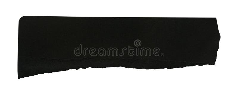 Black Scrap Paper Isolated on a White Background Stock Photo - Image of ...
