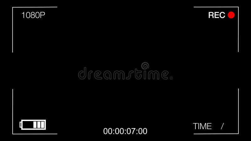 Black Screen CCTV Camera,time Goes Forward Stock Video - Video of ...