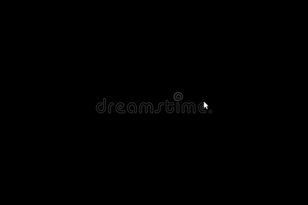 Black Screen with Cursor in the Center. Stock Illustration ...