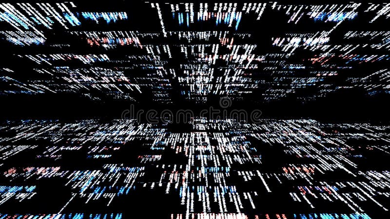 Black Screen with Programming Language Code Running, Seamless Loop ...