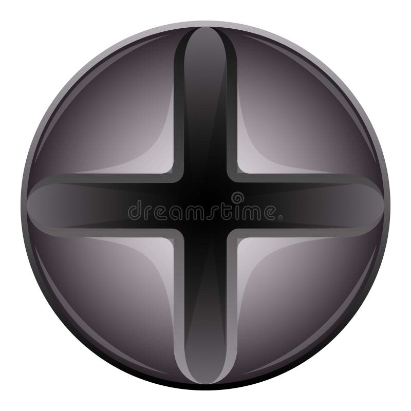 Black Screwbolt Icon Cartoon Vector. Tools Top Stock Vector ...