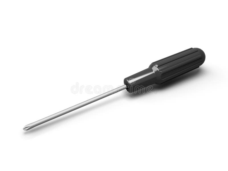 Black screwdriver stock illustration. Illustration of metallic - 50786392