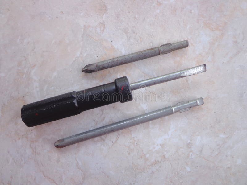 Black Screwdriver with Many Functions Stock Image - Image of equipment ...