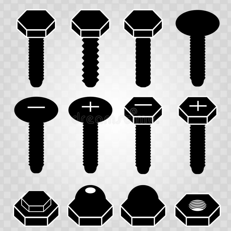 Collection of Isolated Abstract Pixel Symbols Stock Illustration ...