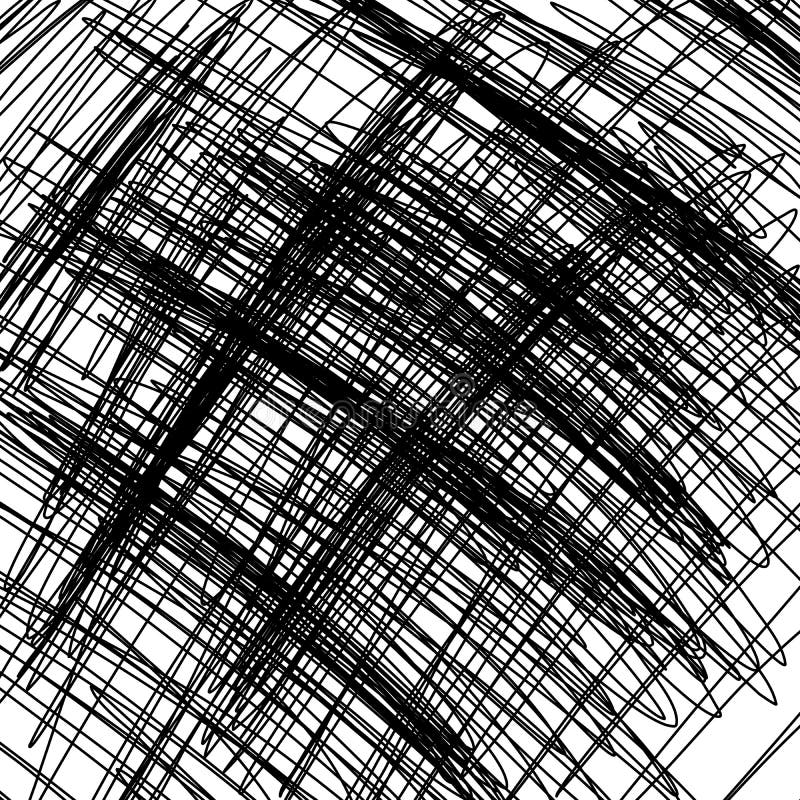 Black Scribble Abstract Lines Background Stock Illustration ...