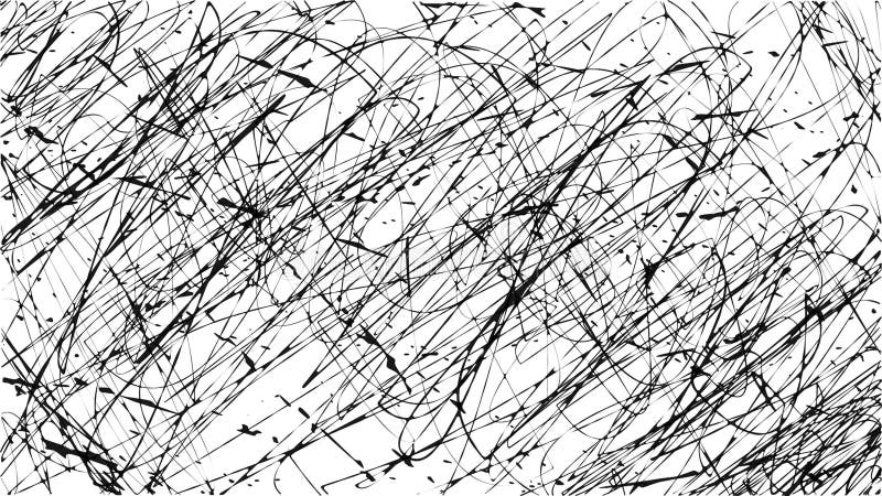Black Scribble on White Backdrop Low Framerate Animated Pattern Stock ...