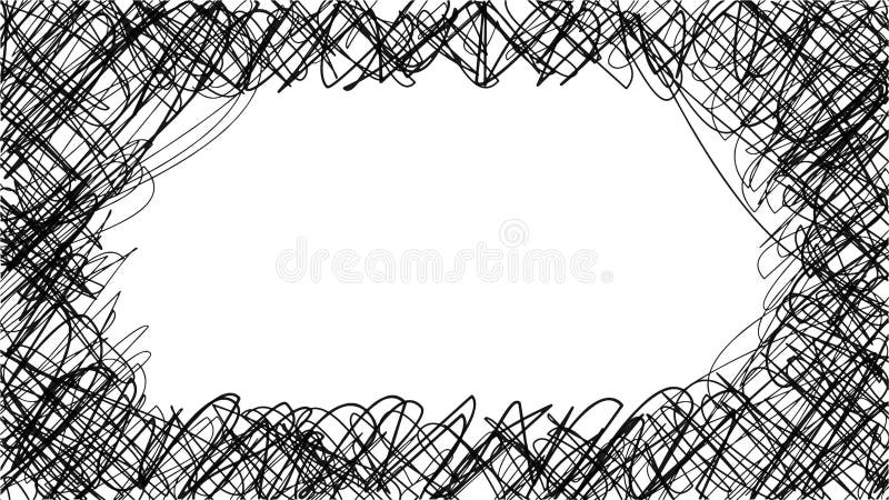 Animated Low Framerate White Scribbles Vignette Stock Footage - Video ...