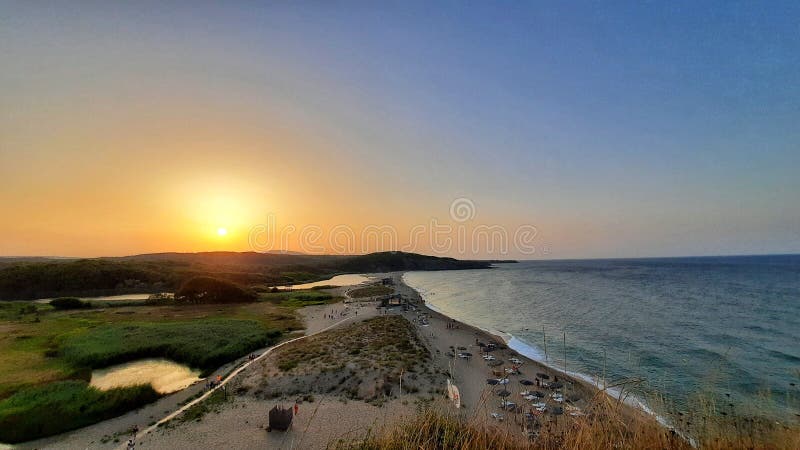 Black Sea and river stock photo. Image of evening, dawn - 227158668