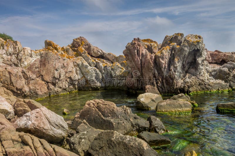 Black Sea Rocks stock image. Image of mirror, lake, black - 44398451