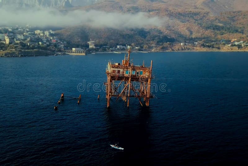 Black Sea Science Platform, Drilling, Exploration Stock Photo - Image ...