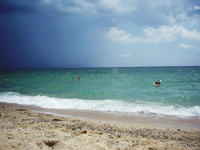 Storm incoming. stock photo. Image of beach, incoming - 117388620