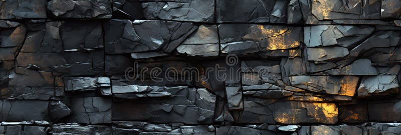 Black Seamless Pattern Texture of Stone Rocks on Cobblestone Background ...