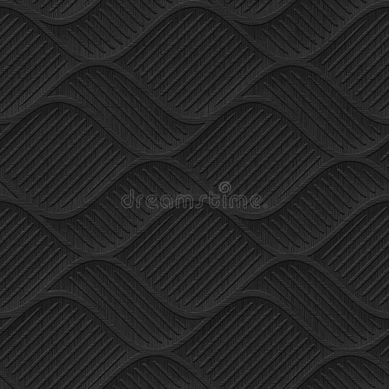 Black Seamless Texture with a Relief Pattern on Background, 3d ...