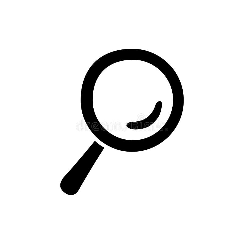 Black Search Symbol for Banner, General Design Print and Websites ...
