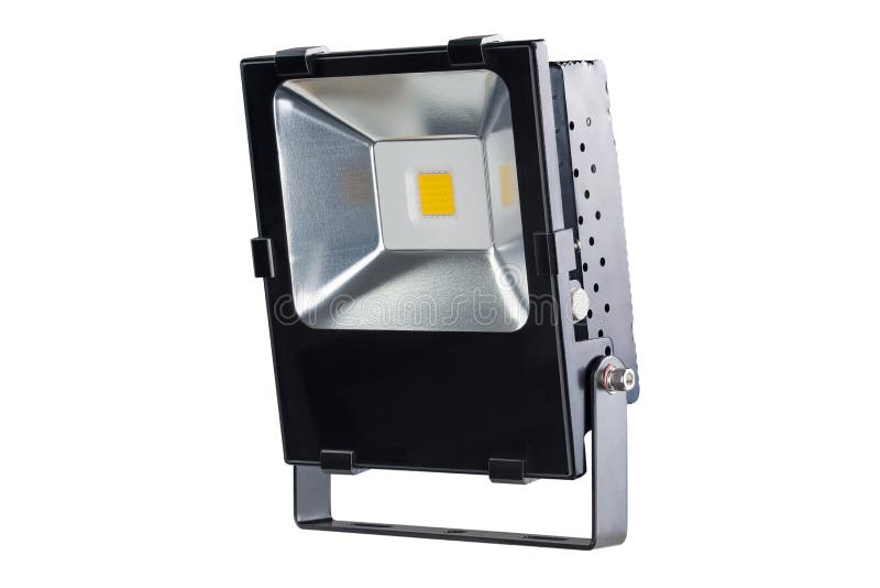 Black Searchlight with an Economical LED Lamp, for Outdoor Lighting ...