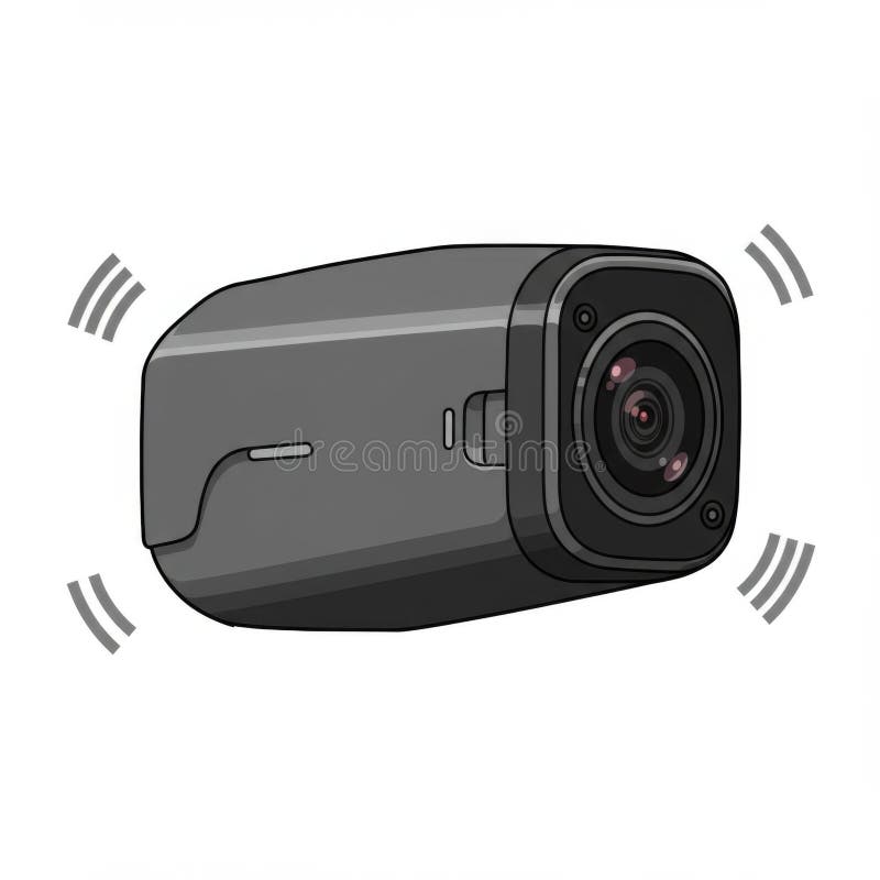 Black Security Camera Pixel Art Illustration Stock Illustration ...