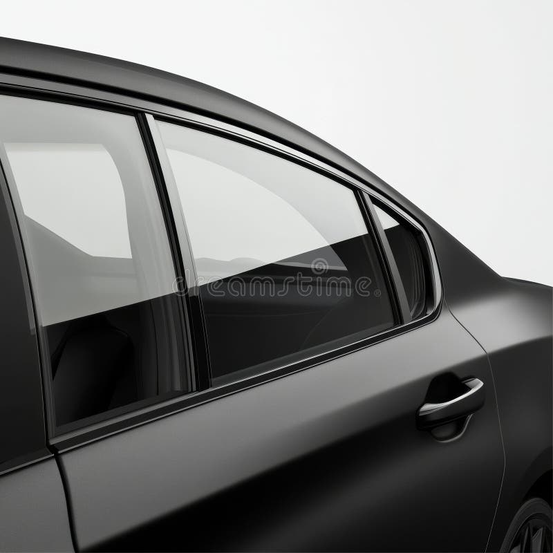 A Black and See-through Wind Deflector, Featuring a Hinged Design ...