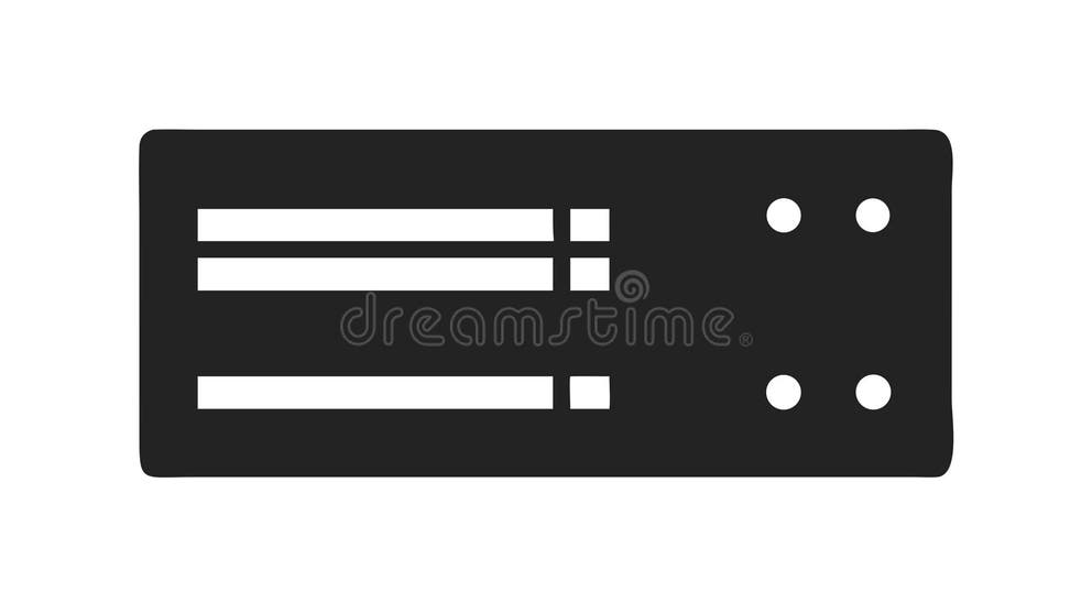 Black Server Rack Icon for Data Centers and Network Hosting, Vector Design Generative AI Stock ...