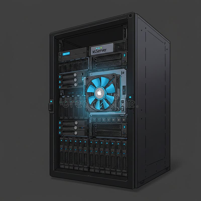 Illuminated Server Rack Hard Drives Stock Photos - Free & Royalty-Free ...