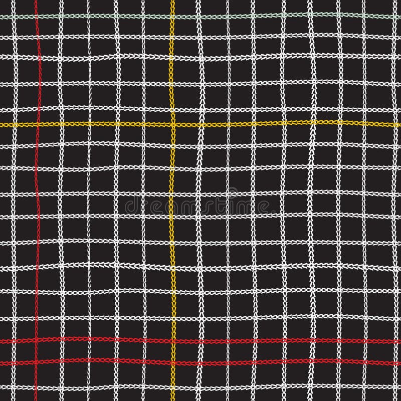 Black sewing pattern stock vector. Illustration of decoration - 25421027