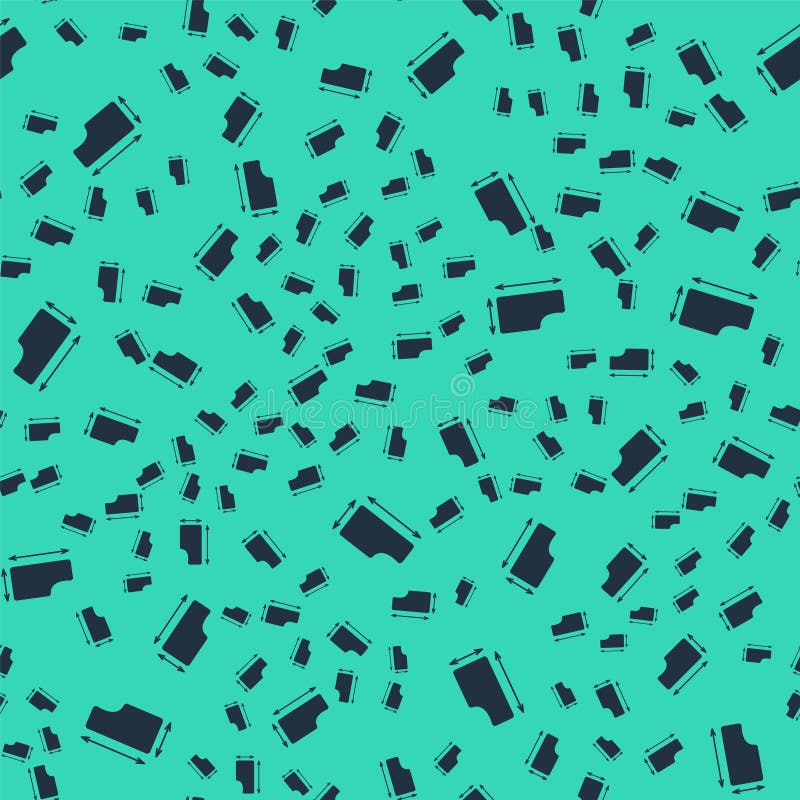 Black Sewing Pattern Icon Isolated on White Background. Markings for ...