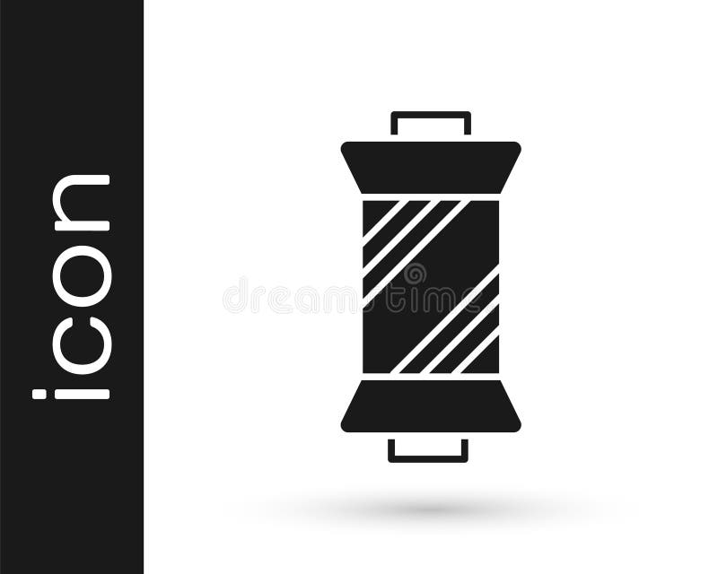 Bobbin Vector Icon on White Background. Flat Vector Bobbin Icon Symbol ...