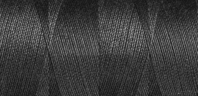 Black Sewing Thread Texture Stock Photo - Image of roll, clothing ...