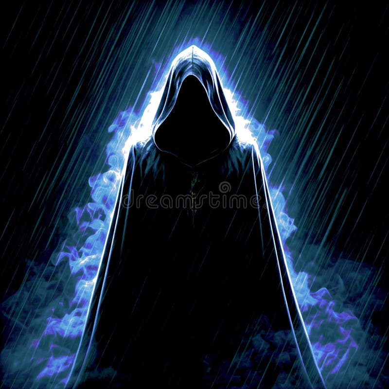 Black Shadow, Night Shadow, Alone in the Dark Stock Illustration ...