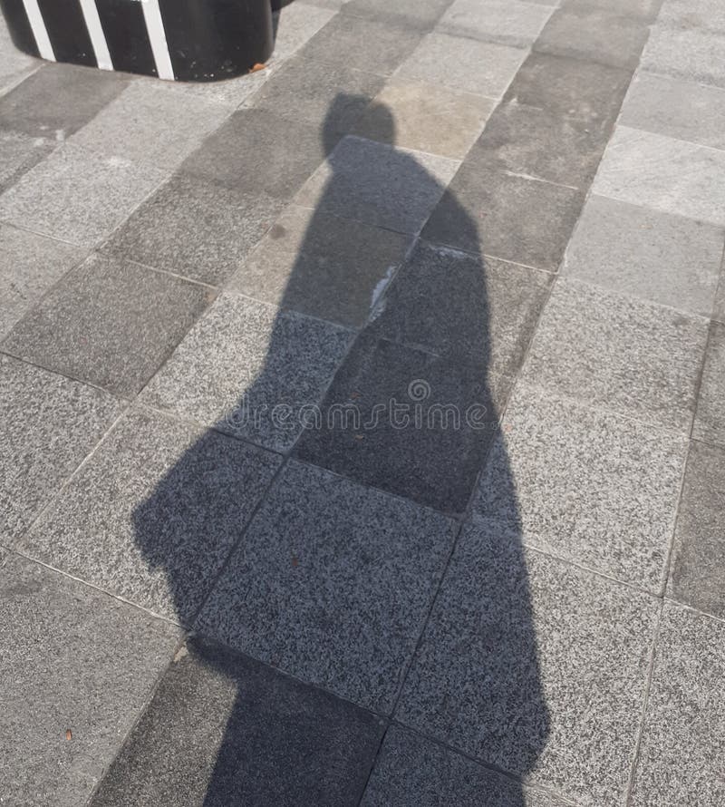 The Black Shadow of Old Woman Stock Image - Image of health, blur ...