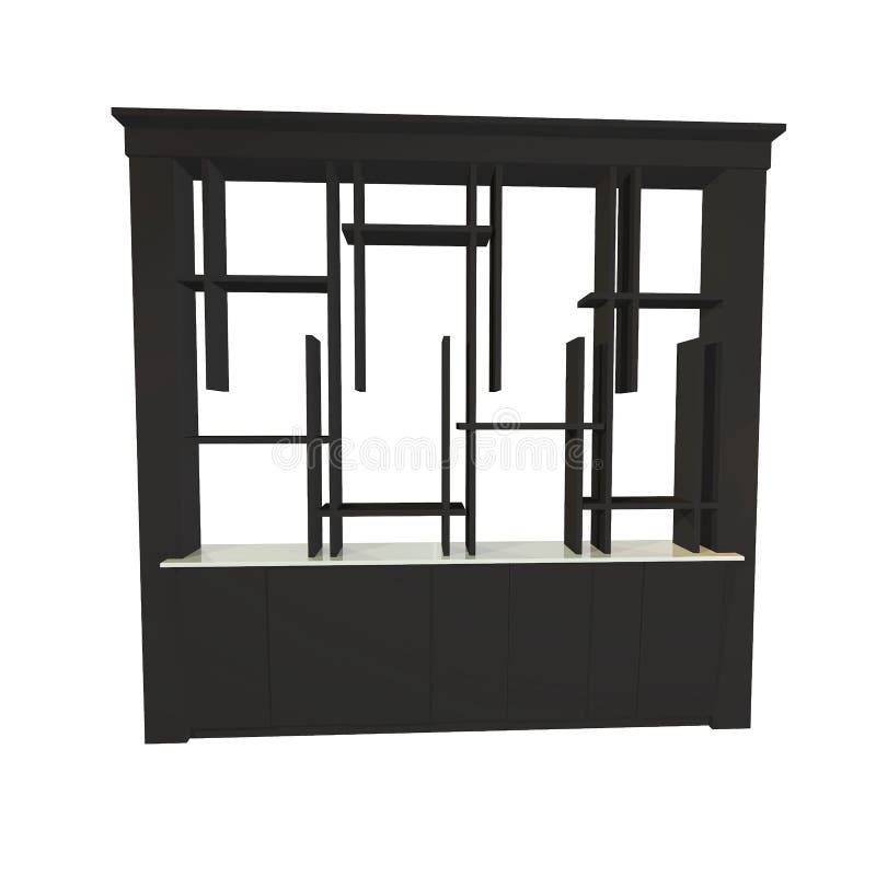 Black shelves abstract stock illustration. Illustration of background ...