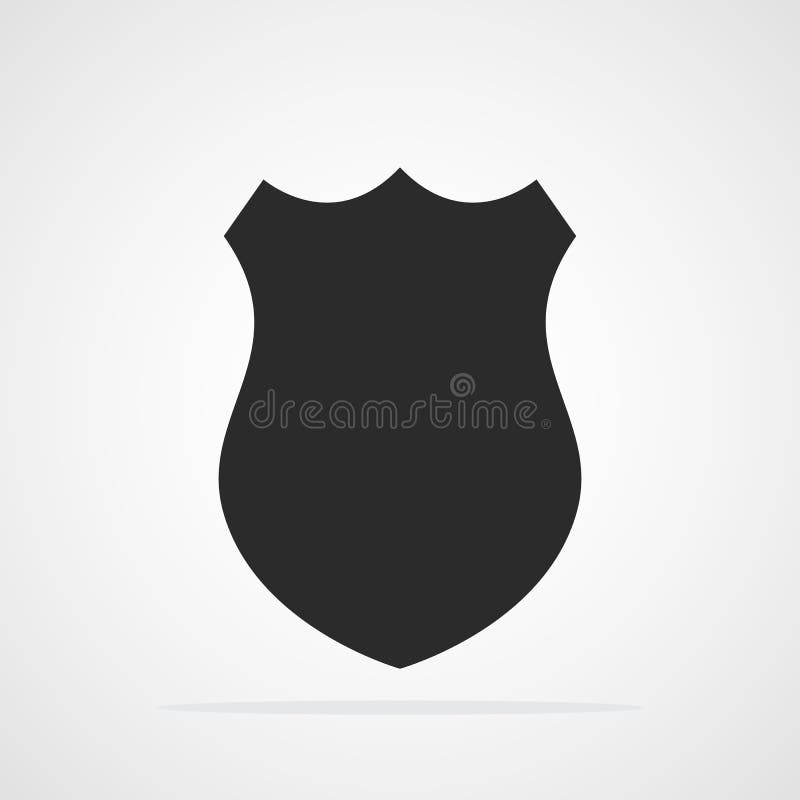 Black Shield Icon. Vector Illustration. Stock Illustration ...