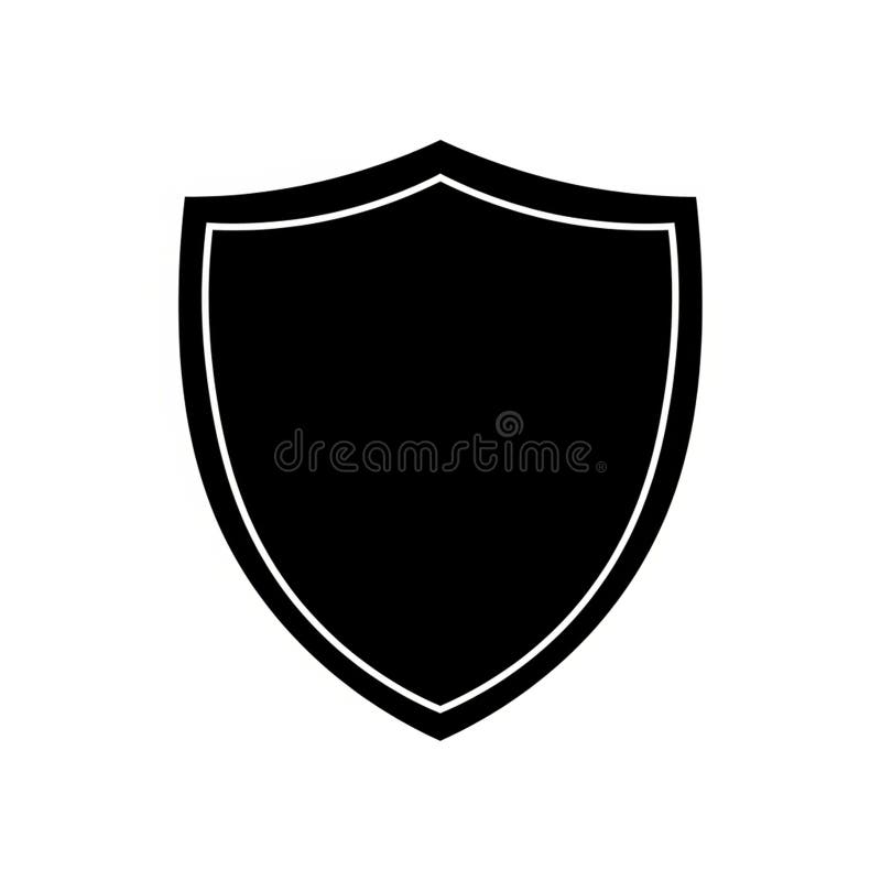 Black Shield Shaped Icon Stock Illustrations – 1,056 Black Shield ...