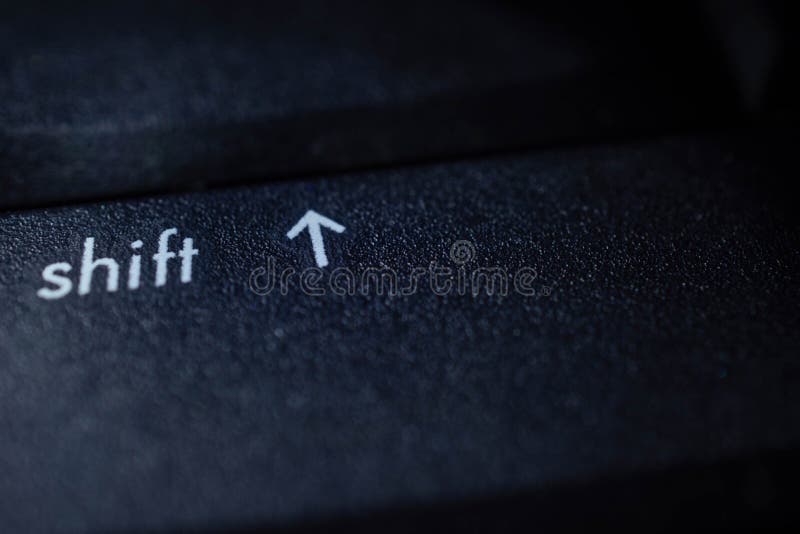 Black Shift Button on Keybord Stock Image - Image of keybord, computer ...