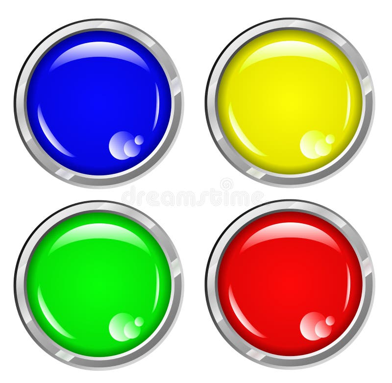 Black Shiny Button Set stock vector. Illustration of bubbles - 9249066