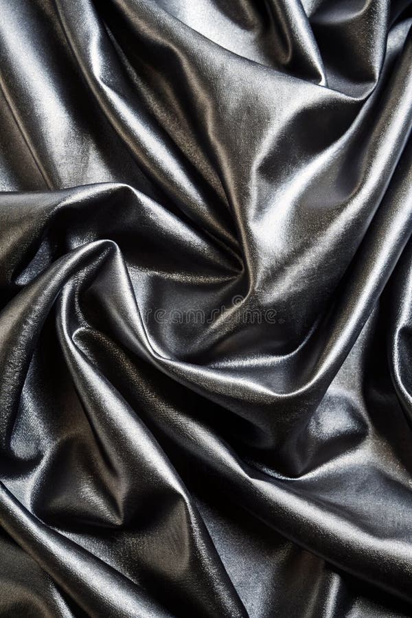 Black Shiny Fabric Texture, Luxurious Glossy Textile Background Stock ...
