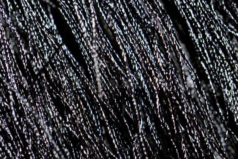 Black shiny fabric thread stock image. Image of fashion - 29010759
