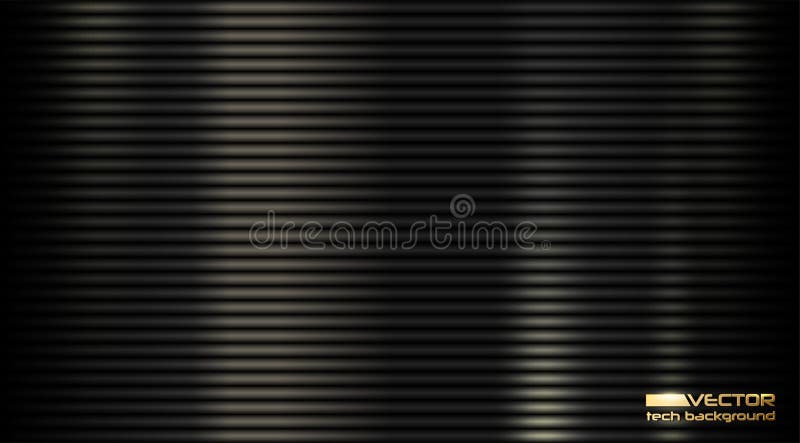 Black Shiny Metal Horizontal Straight Line Background. Plastic Texture ...