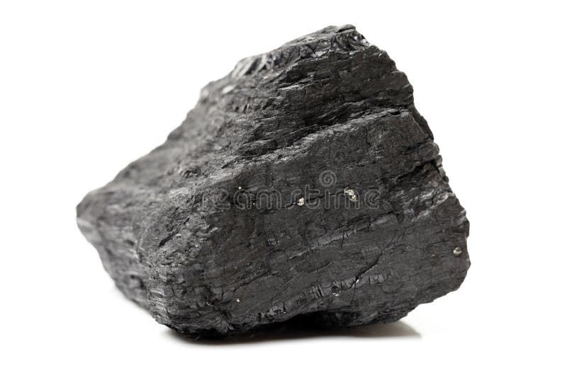 Black and Shiny Piece of Coal Stock Image - Image of carbon ...