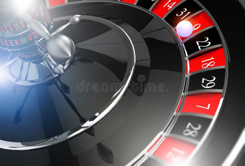 Black Shiny Roulette stock illustration. Illustration of game - 83775008