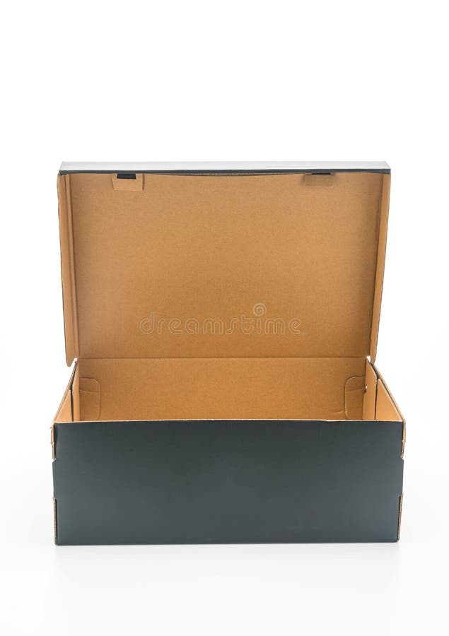 Black shoe box stock image. Image of shoe, cardboard - 113697705