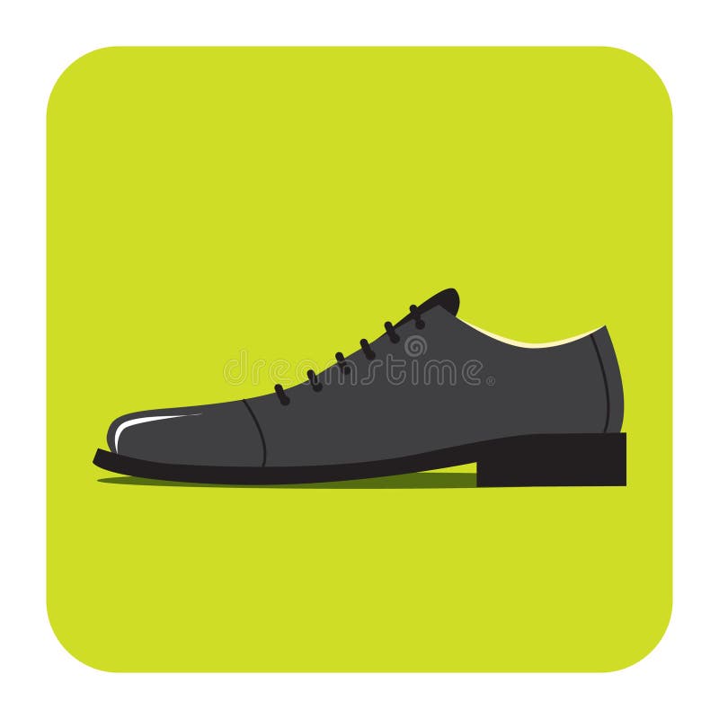 Black Shoe. Vector Illustration Decorative Design Stock Vector ...