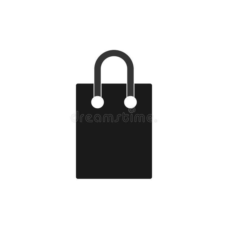 Black Shopping Bag Icon. Fashion, Packaging, Sale, Shop, Gift Bag Icon ...