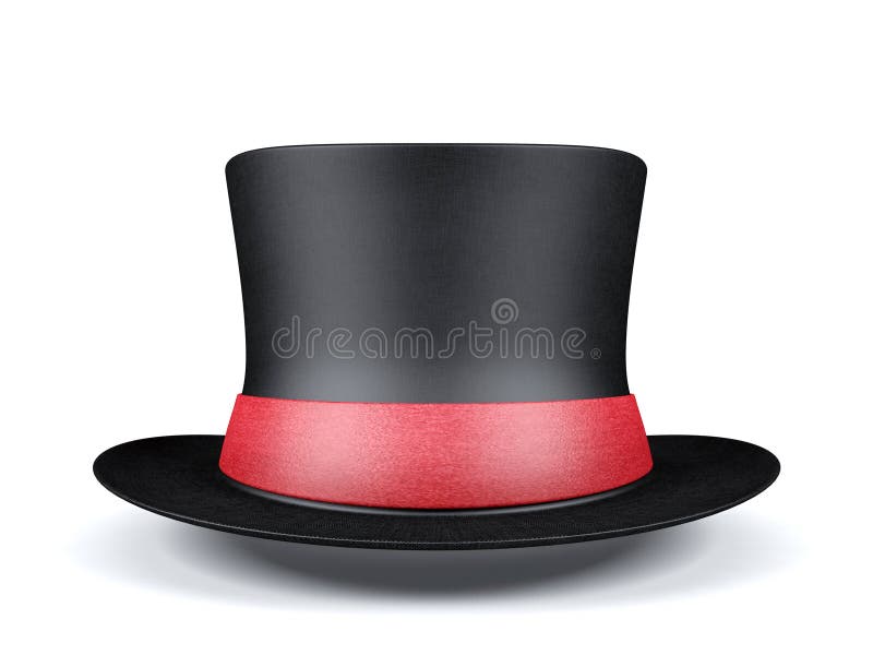 Black Top Hat Red Ribbon Stock Illustrations – 351 Black Top Hat Red ...