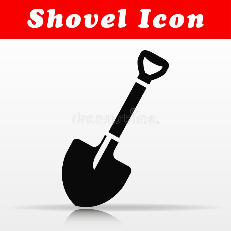Black Shovel Vector Icon Design Stock Vector - Illustration of ...