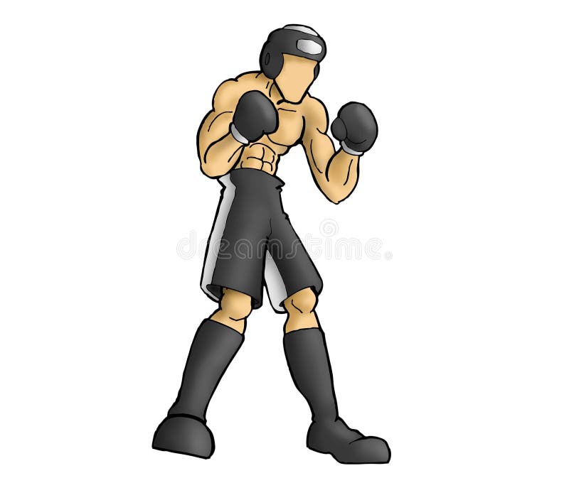 Stick figure boxing stock vector. Illustration of competition - 35357671