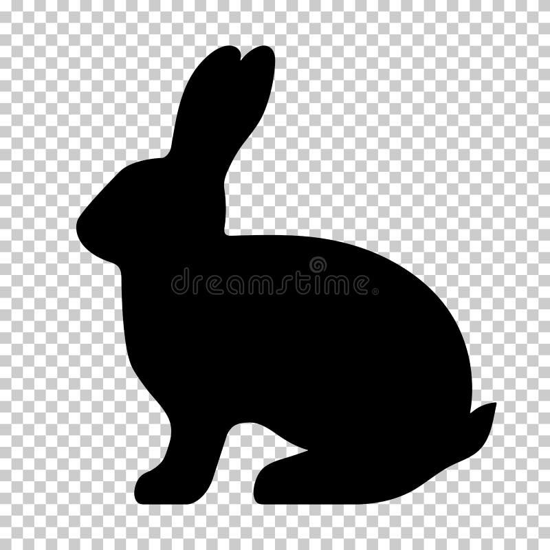 Rabbit Silhouette Black Stock Illustrations – 15,806 Rabbit Silhouette ...