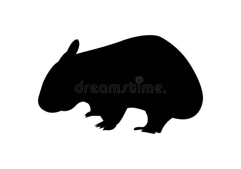 Wombat sign stock vector. Illustration of walk, nation - 6131452
