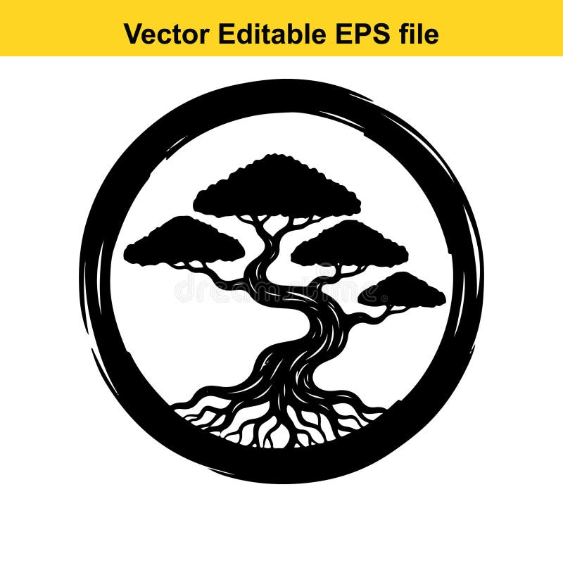 265 Black Bonsai Tree Silhouette Stock Photos - Free & Royalty-Free ...